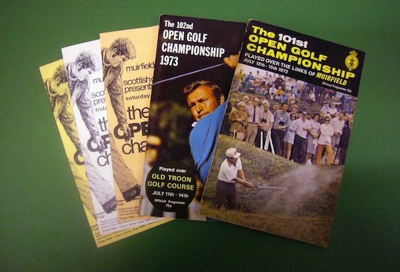 Bonhams : A pair of Open Golf Championship programmes