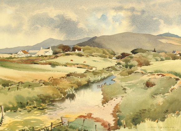 Bonhams : John H. Nicholson Riverside cottages