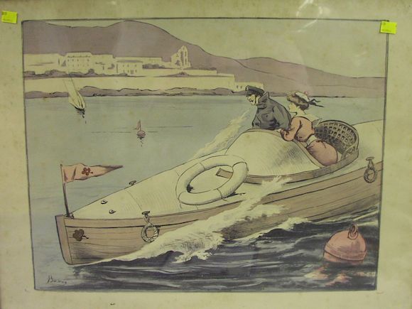 Bonhams : Baxon (French, early 20th Century "Trefoil a Quatre- Canot ...