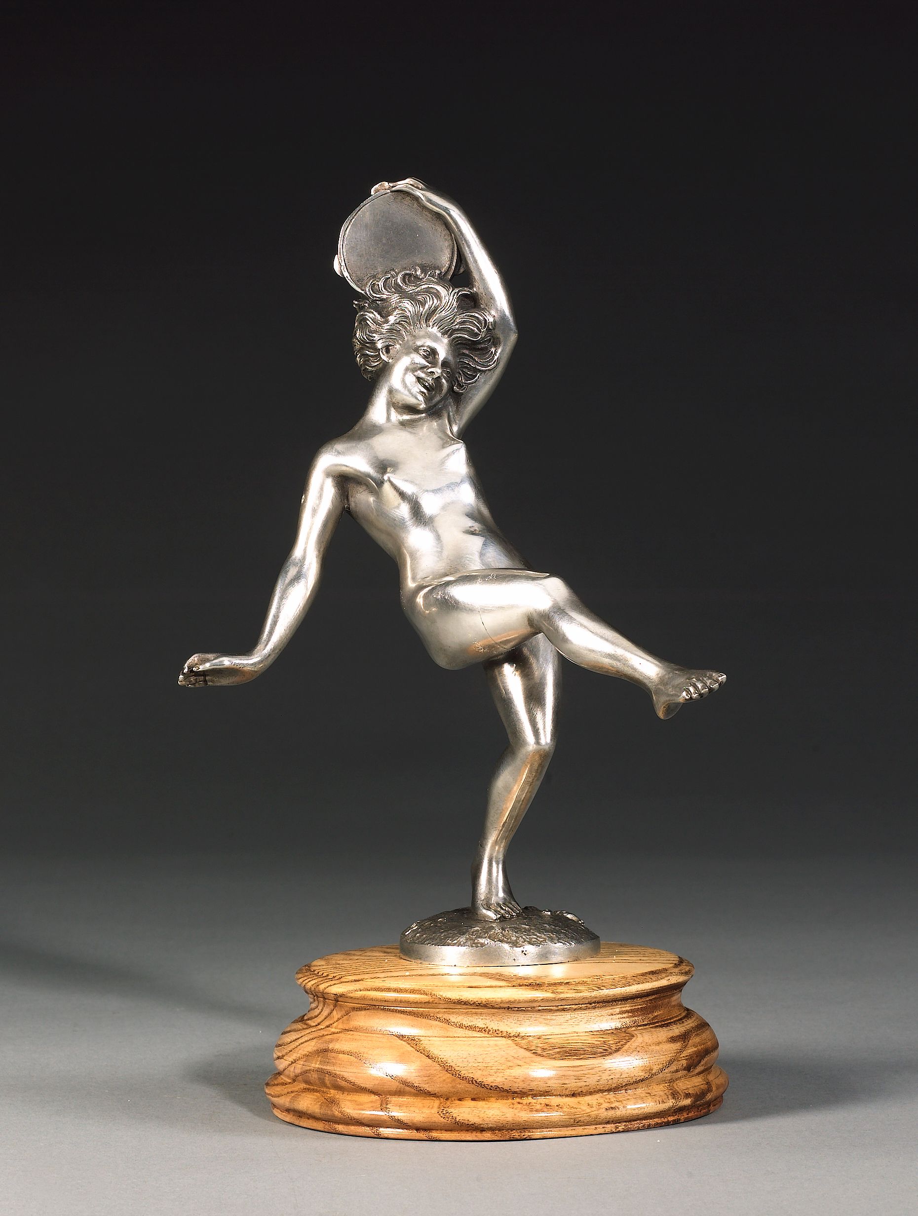 Bonhams Cars : A fine and rare 'Tambourine' mascot by Bousquet, French ...
