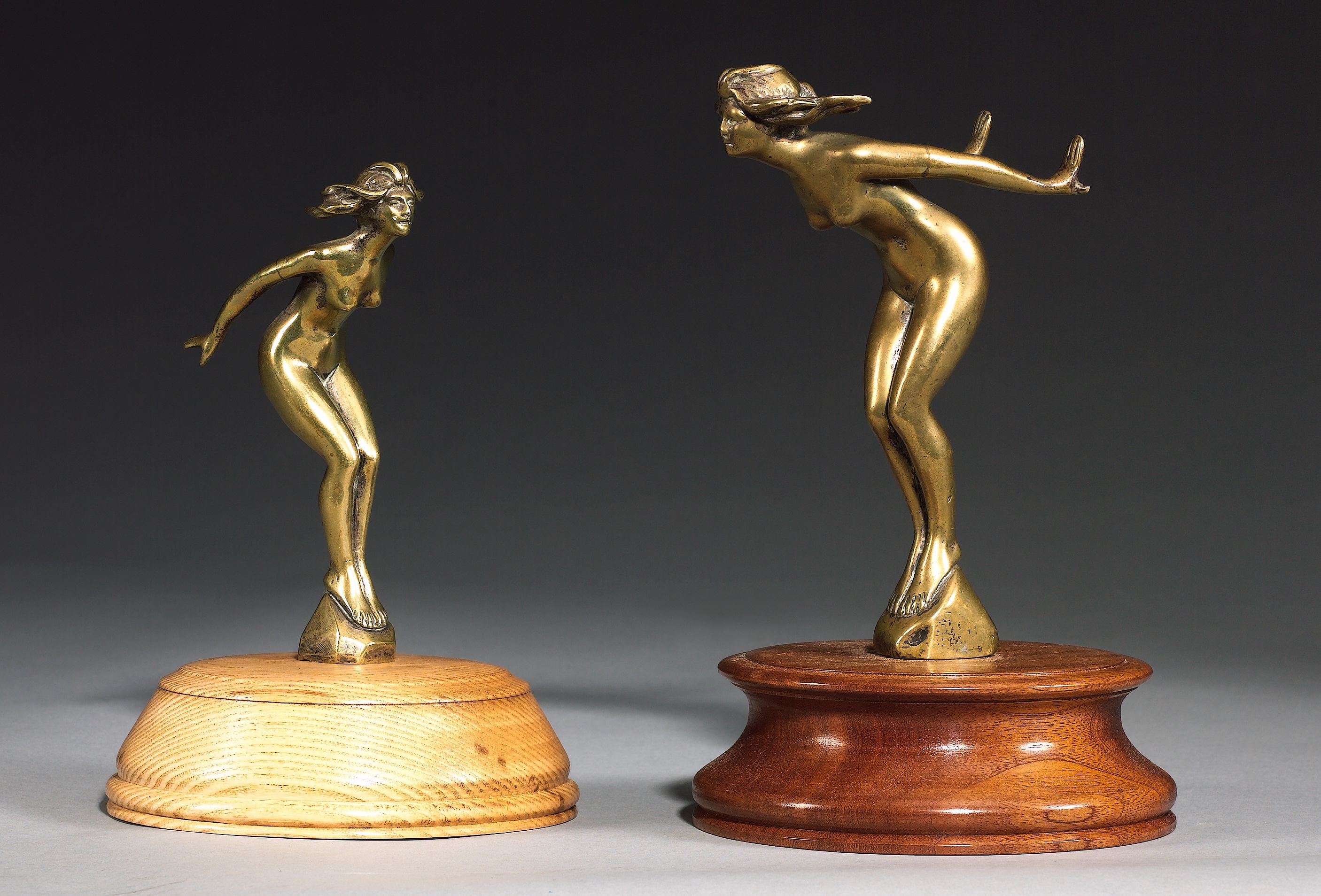 Bonhams Cars : Two Speed Nymph mascots after the original design by L V ...