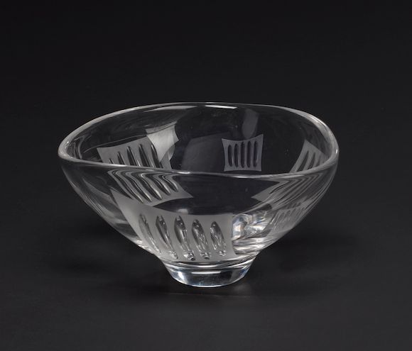 Bonhams : Ernest Gordon for Kosta, a cut glass vase, designed circa 1953