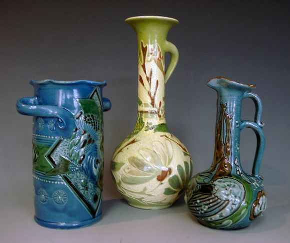 Bonhams : Jane Dewdney for C.H.Brannum A Barum ware ewer