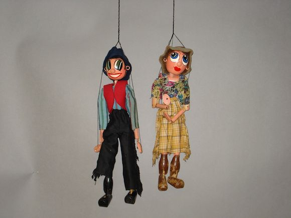 Bonhams : Pelham Puppet Wonkey Cowboy and Cowgirl, 2