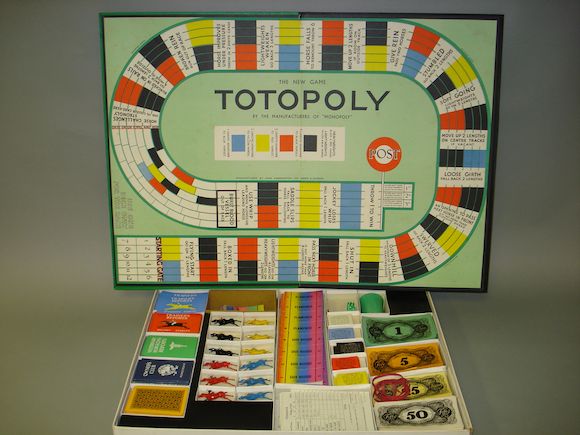 Bonhams : Totopoly, Horse Racing board game, John Waddington Ltd, 1939