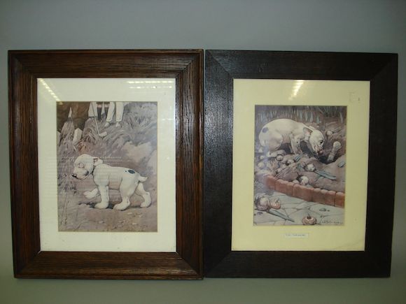 Bonhams : A pair of Bonzo prints, 1920's, 2
