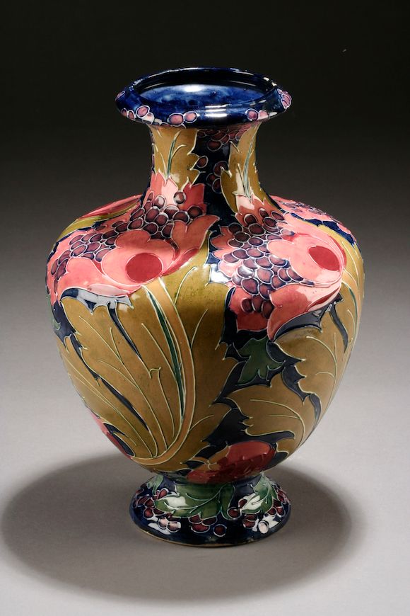 Bonhams : A large Charlotte Rhead 'Seed Poppy' vase
