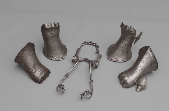 Bonhams : A Pair of 16th Century Gauntlets