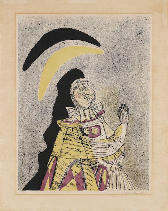 Bonhams : Robert McBryde (British, 1913-1966) Clown Lithograph, printed ...