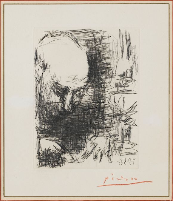 Bonhams : Pablo Picasso (Spanish, 1881-1973) Portrait of Max Jacob ...