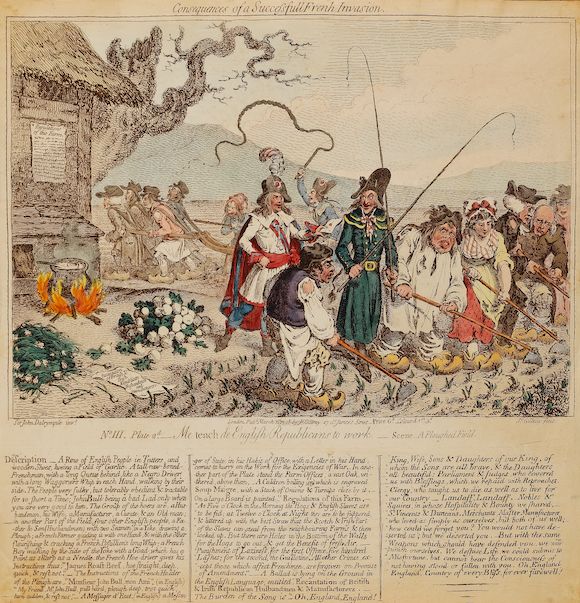 Bonhams : James Gillray (British, 1757-1815) 'Consequences of a ...