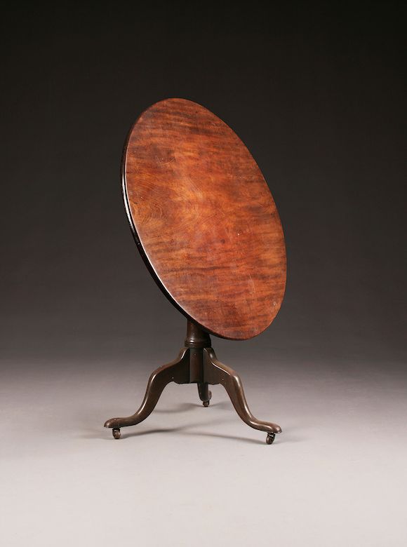 Bonhams : A George III mahogany tilt-top supper table