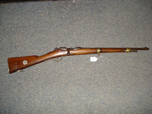 Bonhams : A French Breech Loading Bolt Action Chassepot Carbine