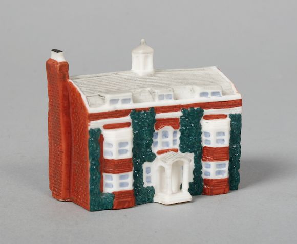 Bonhams : A WH Goss model of Charles Dickens house, Gad's Hill, Rochester