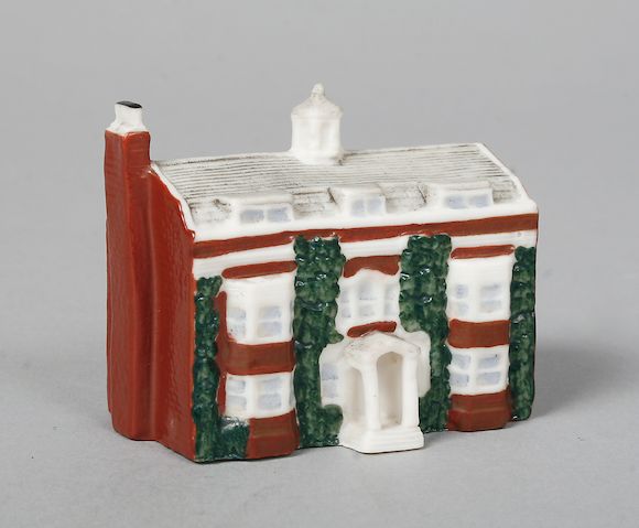 Bonhams : A WH Goss model of Charles Dickens house, Gad's Hill, Rochester