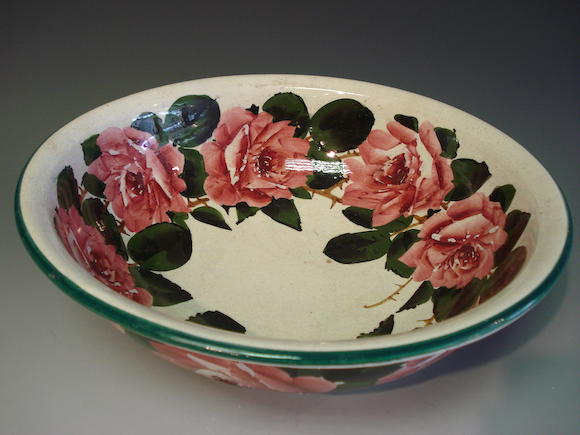 Bonhams Cabbage Roses A Wemyss Wash Bowl