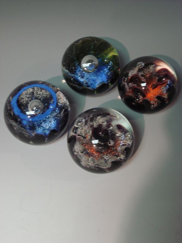 Bonhams : A limited edition cased set of four Caithness glass 'Planet ...