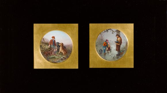 Bonhams : A pair of English Porcelain plaques by James Rouse Junior ...