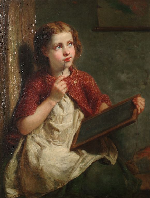 Bonhams : John Thomas Peele (British, 1822-1897) The young scholar