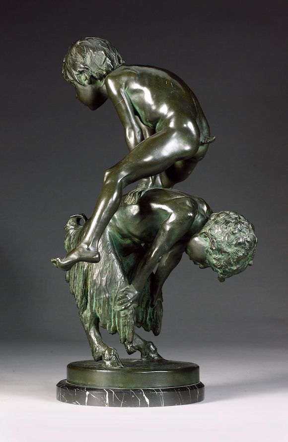 Bonhams : Wilhelm Haverkamp (German, 1864-1929): A bronze figure of a ...