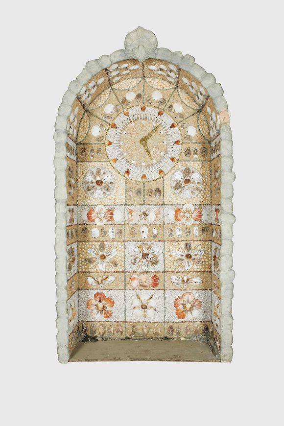 Bonhams : A garden alcove in the style of a grotto, decorated with ...