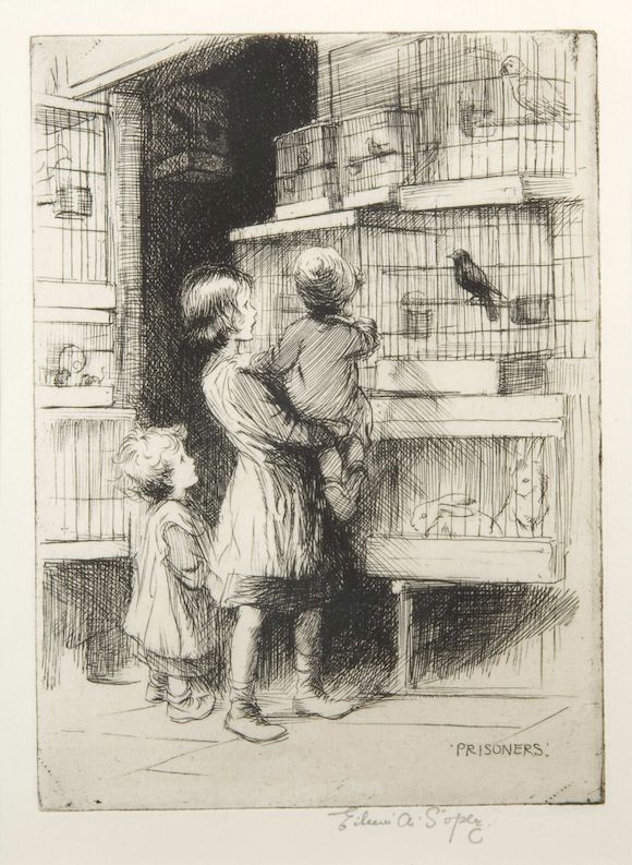 Bonhams : Eileen Alice Soper, RMS (British, 1905-1990) 'Prisoners'