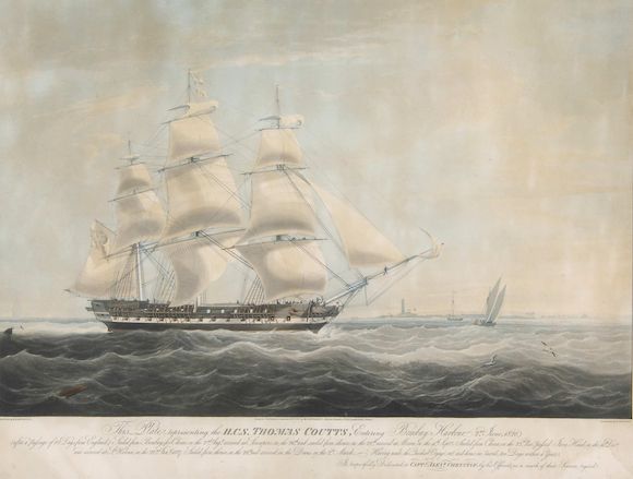 Bonhams : Edward Duncan, R.W.S. (British, 1803-1882), after W.J.Huggins The HMS Thomas Coutts ...