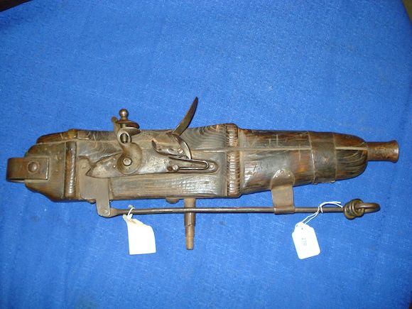 Bonhams : A Flintlock Alarm Gun