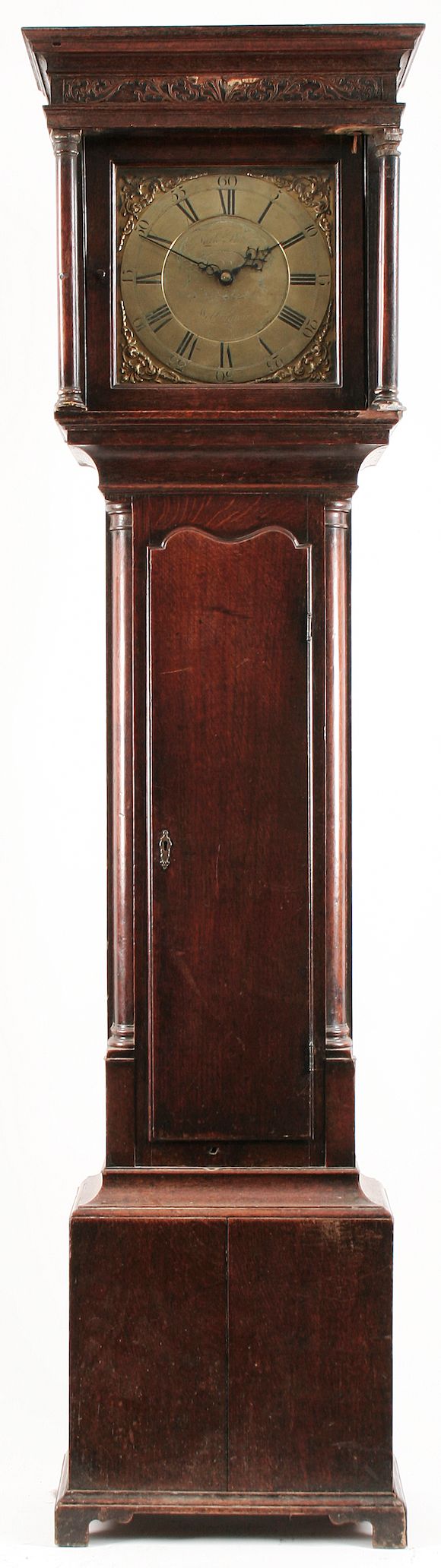 Bonhams : A mid 18th century oak-cased 30-hour longcase clock Nathaniel ...