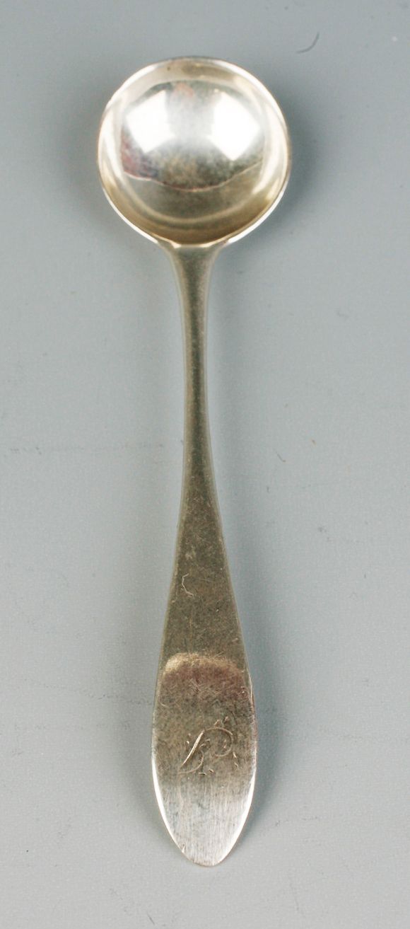 Bonhams : A pointed end salt spoon By William Ritchie of Perth, circa ...