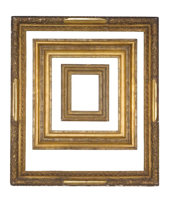 Bonhams : An English 17th Century carved and gilded Lely frame