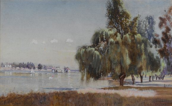 Bonhams : Richard Langtry Partington (American, 1868-1929) On the water ...