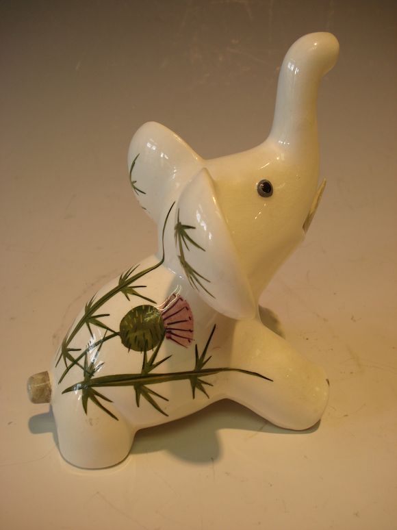 Bonhams : 'Thistles' A small Plichta elephant,