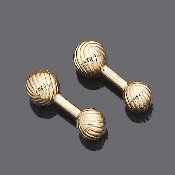 Bonhams : A pair of cufflinks, by Tiffany & Co., and a pair of ...