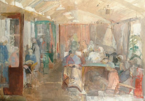 Bonhams : Anthony Eyton RA (British, born 1923) Day Centre