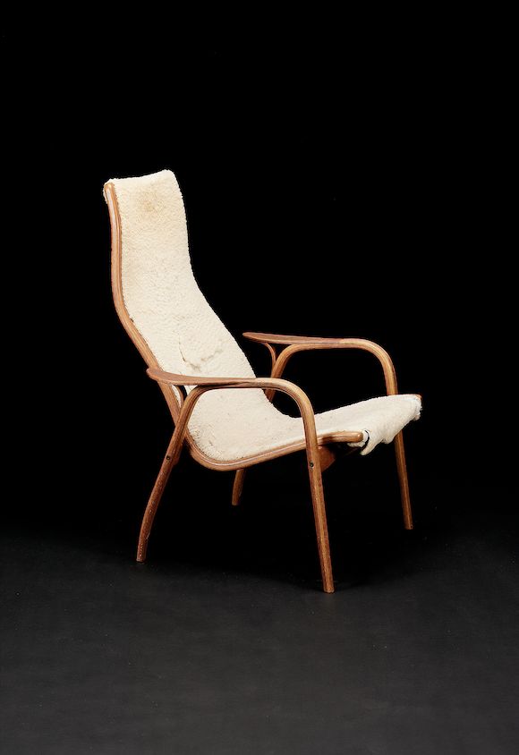 Bonhams : Yngve Ekstrom for Swedese, a 'Lamino' lounge chair, designed 1956, the oak and teak ...