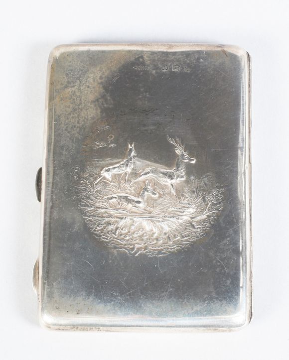 Bonhams : An Edwardian card case/aide memoire Birmingham, 1905,
