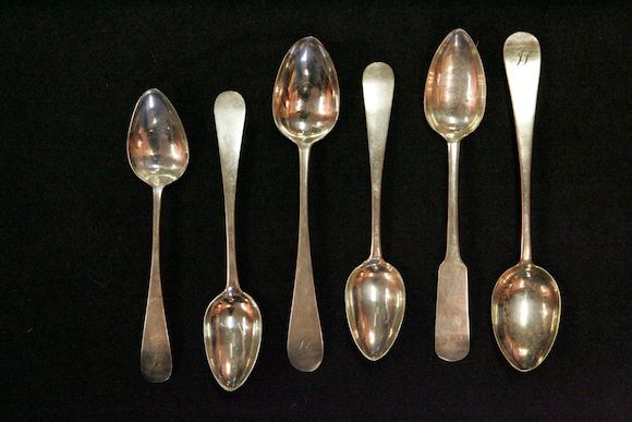 Bonhams : Eleven teapoons By David Manson of Dundee, three marks, DM ...