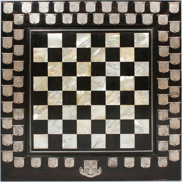 Bonhams : The Cambridge University Chess Club Board A good and ...