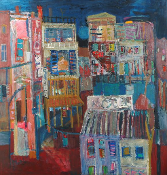 Bonhams : Liz Hough (British, born 1966) Motel Street