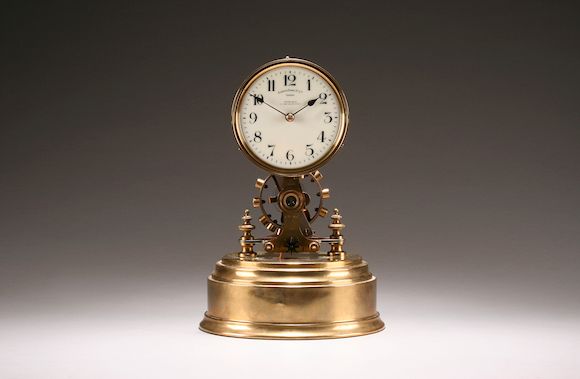 Bonhams : An early 20th century brass Eureka clock, Eureka Clock Co Ltd ...