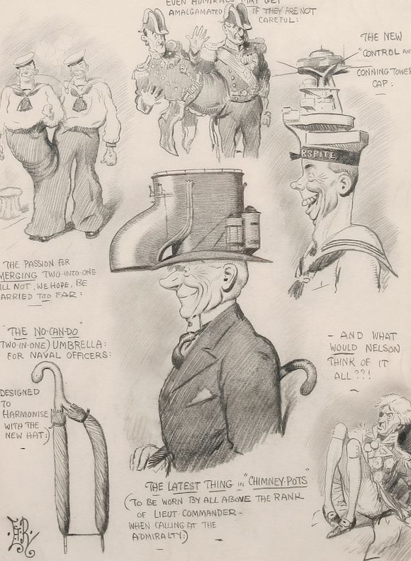 Bonhams : Edward Tennyson Reed (British, 1866-1930) A caricature on the ...