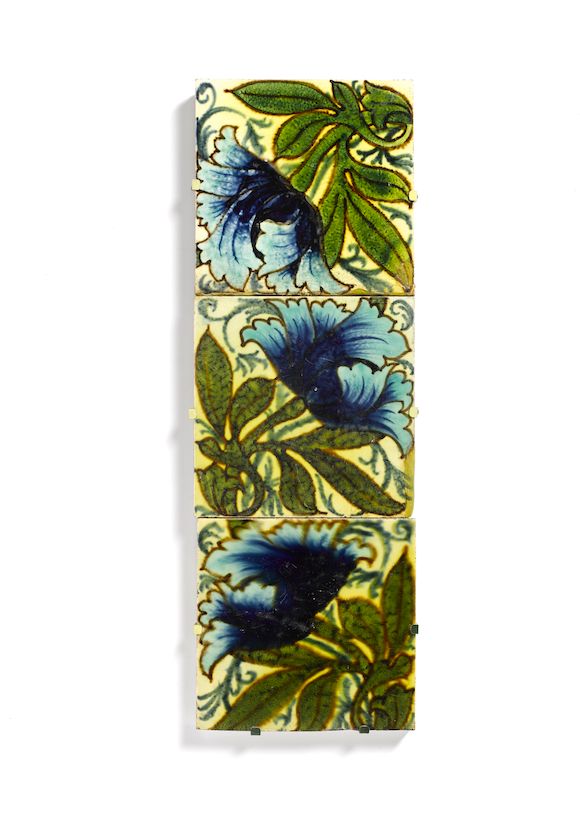 Bonhams : Lewis F Day for J C Edwards Two Three-tile Runs, circa 1880