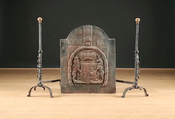 Bonhams : A pair of wrought-iron spit-dogs