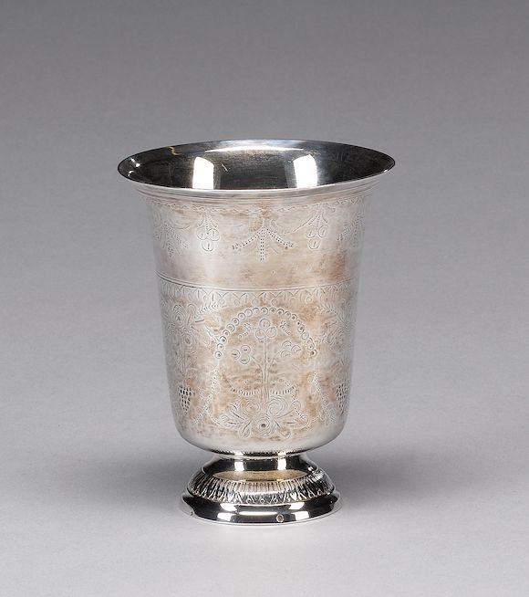 Bonhams : An early 19th century French silver beaker, with Paris ...