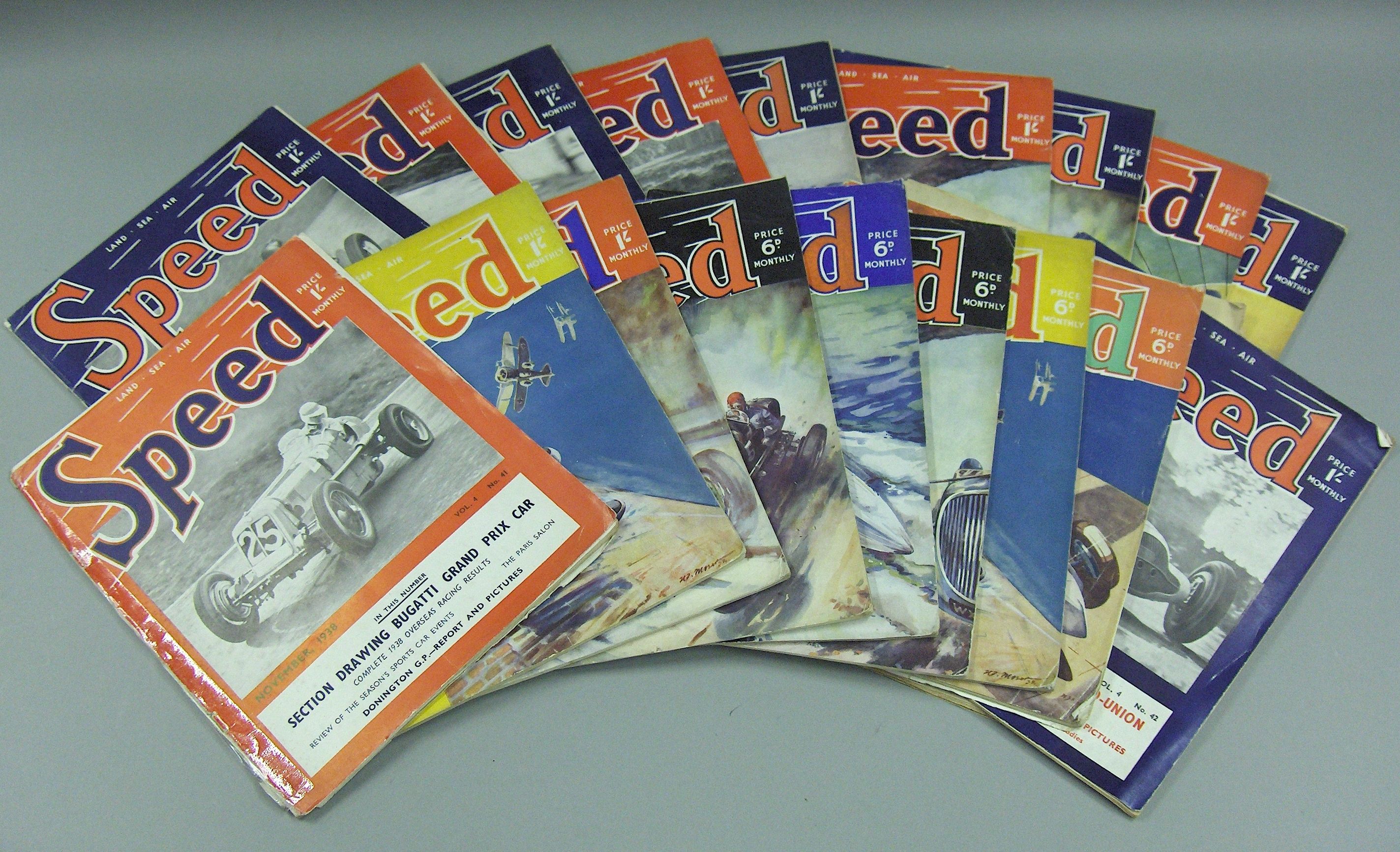 Bonhams Cars : Various issues of Speed magazine,