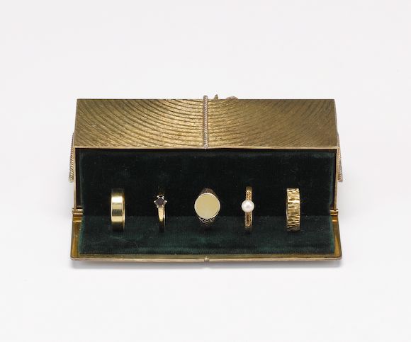 Bonhams : STUART DEVLIN : A cased silver and silver-gilt surprise box ...