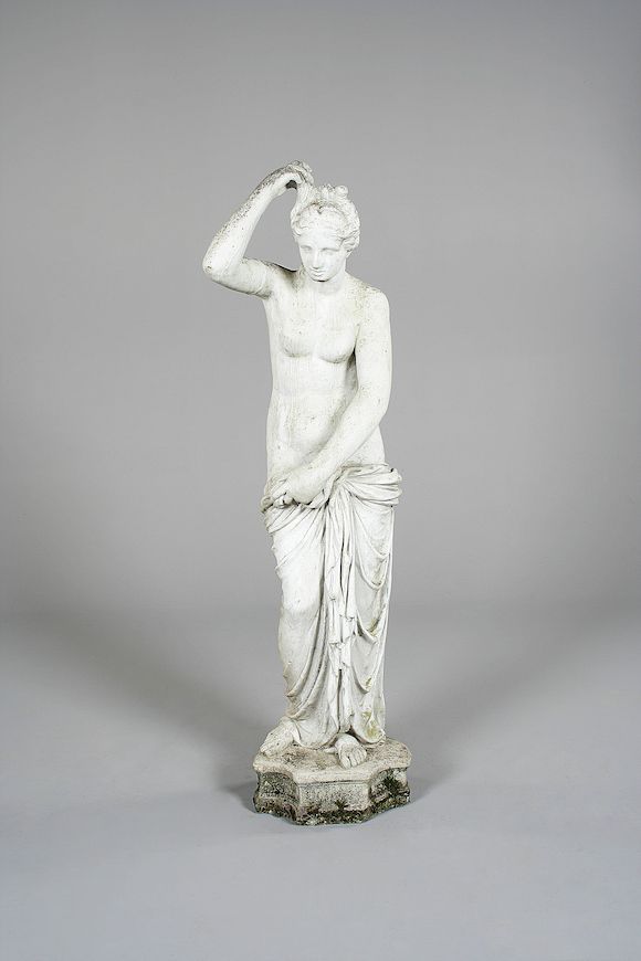 Bonhams : A late 19th/ early 20th century composition stone figure of ...