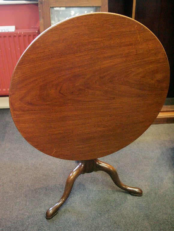 Bonhams : A mid 19th century mahogany snap top breakfast table