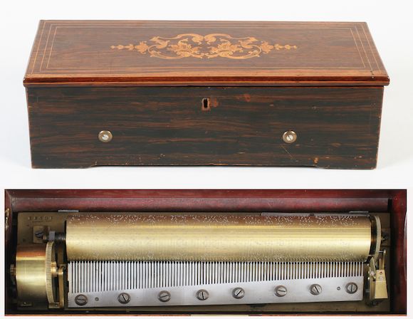 Bonhams : A Ducommun Girod key wind overture musical box